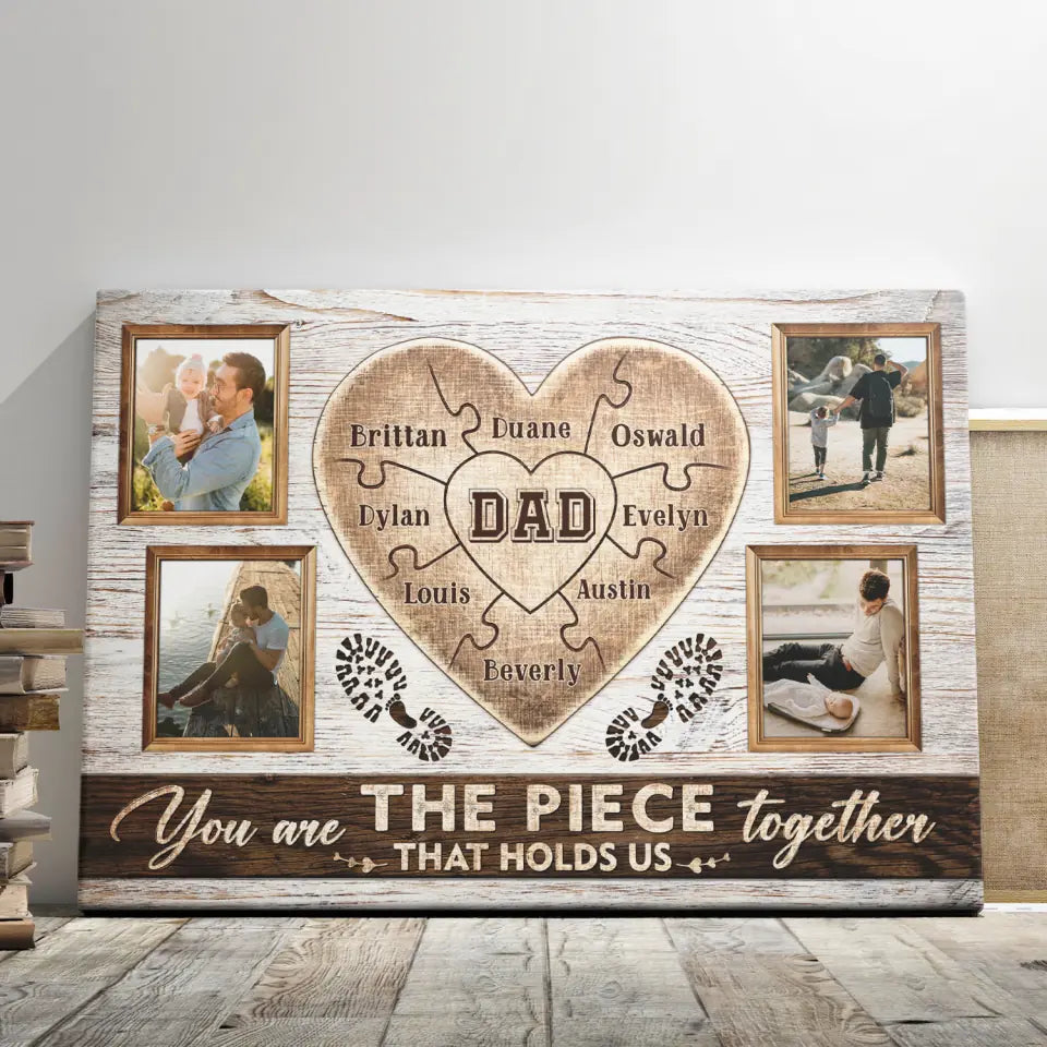 Custom Father’s Day Gifts - Personalized Canvas Prints - Dad You Are T ...