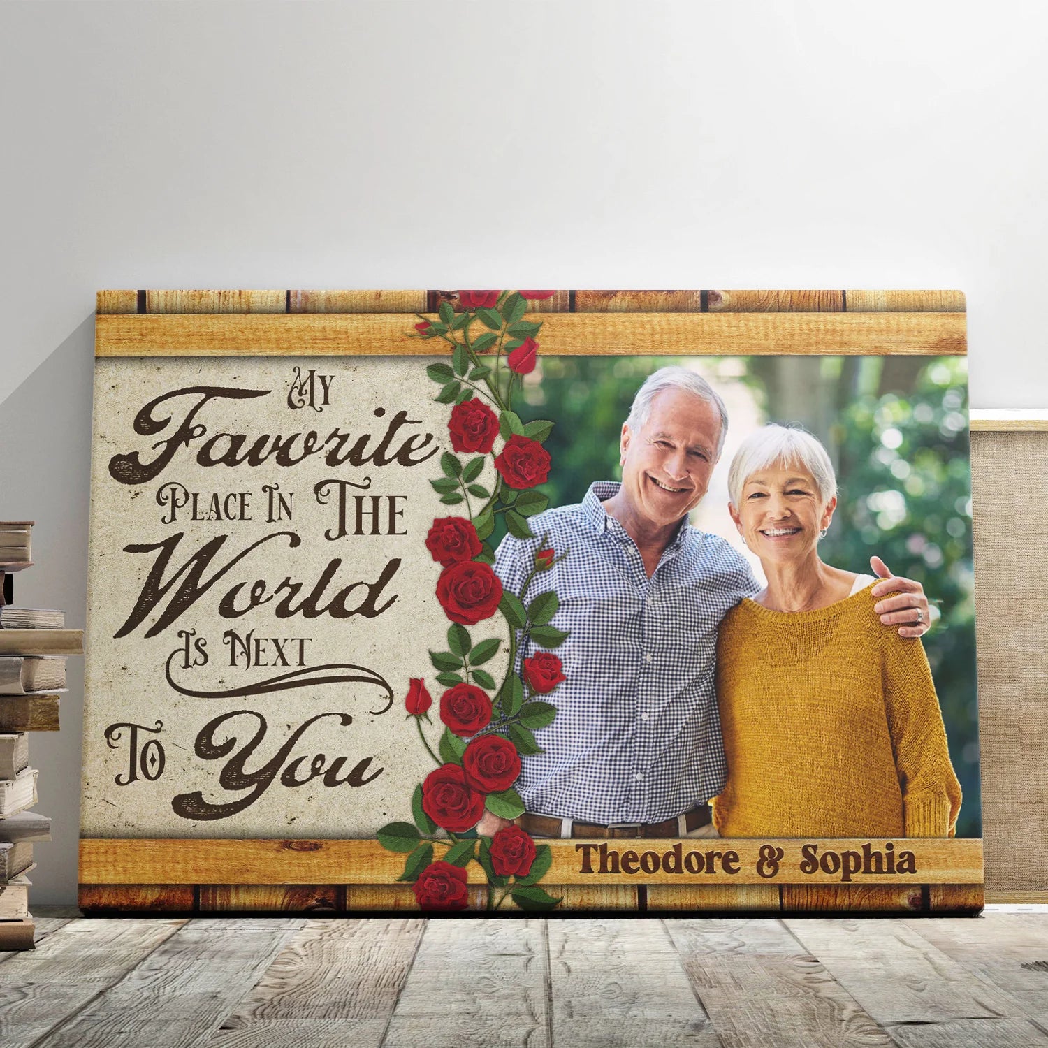 Anniversary Personalized Canvas - Custom Photo & Text - 5 Sizes - Coup ...