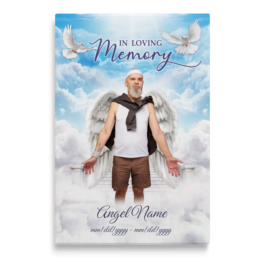 Memorial Canvas - Personalized Canvas Prints - Sympathy Gift for Loss ...