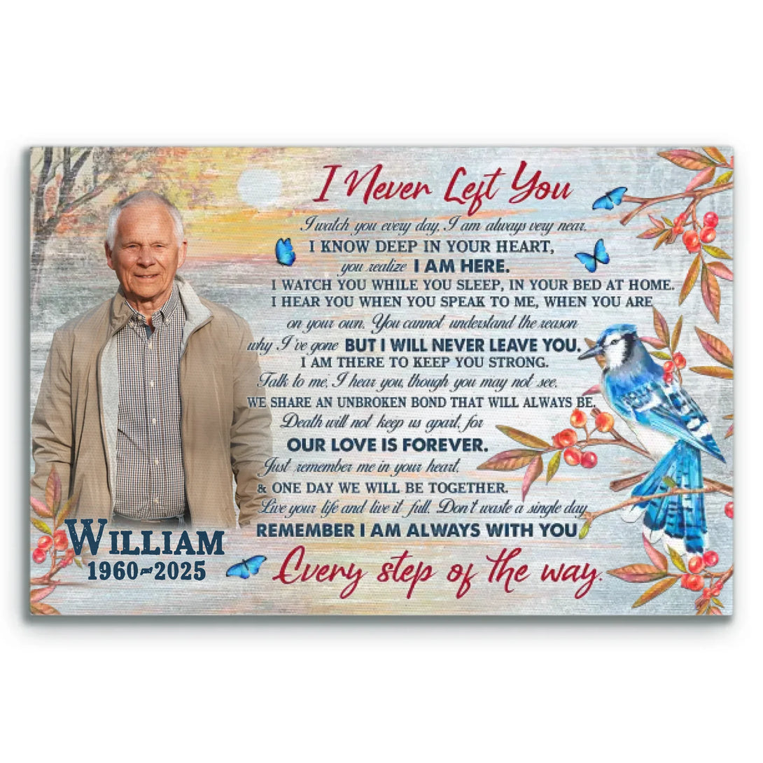Memorial Personalized Canvas Prints - Custom Photo & Text - 5 Sizes ...